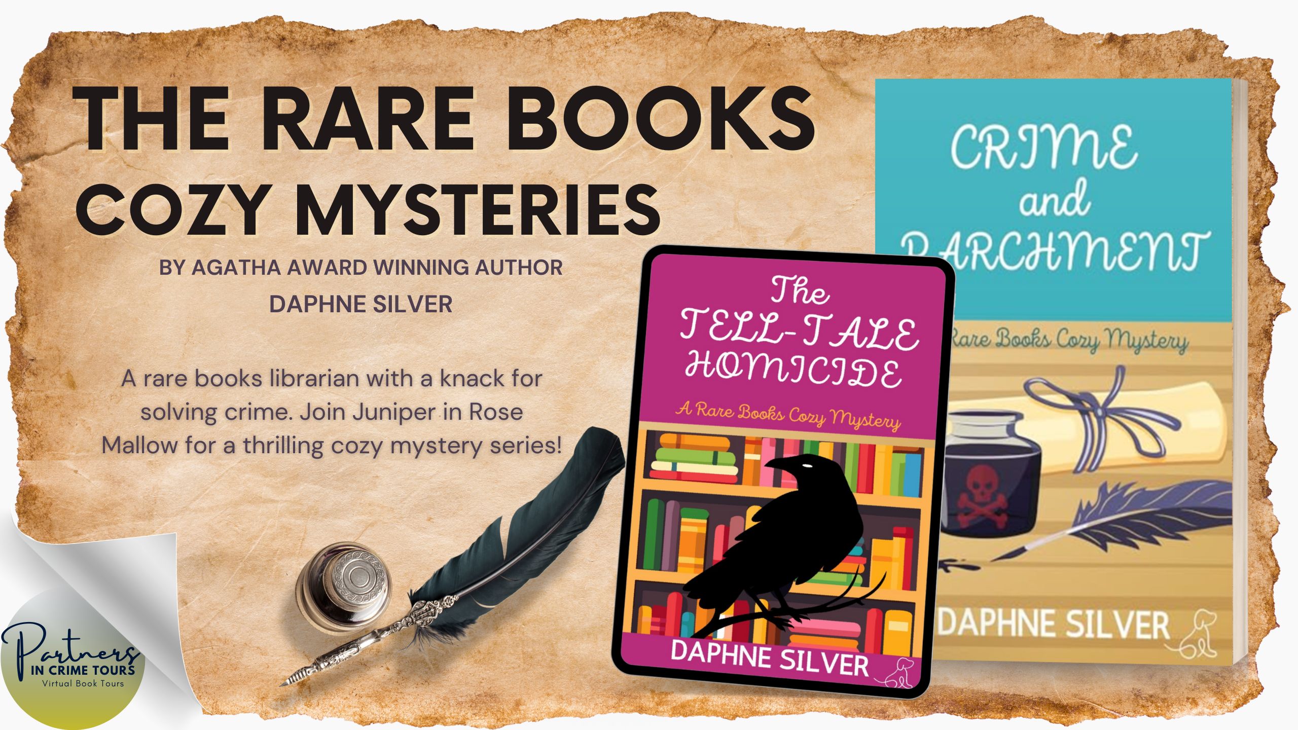 #BookReview ~ The Rare Books Cozy Mysteries by Daphne Silver @daphnesilver2 @partnersincr1me